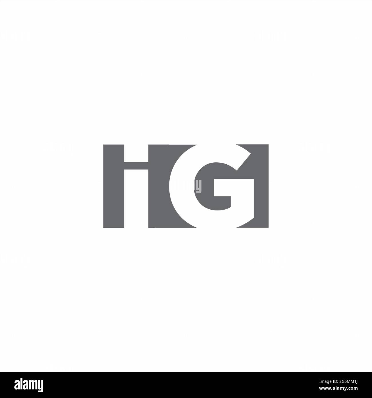 IG Logo monogram with negative space style design template isolated on ...