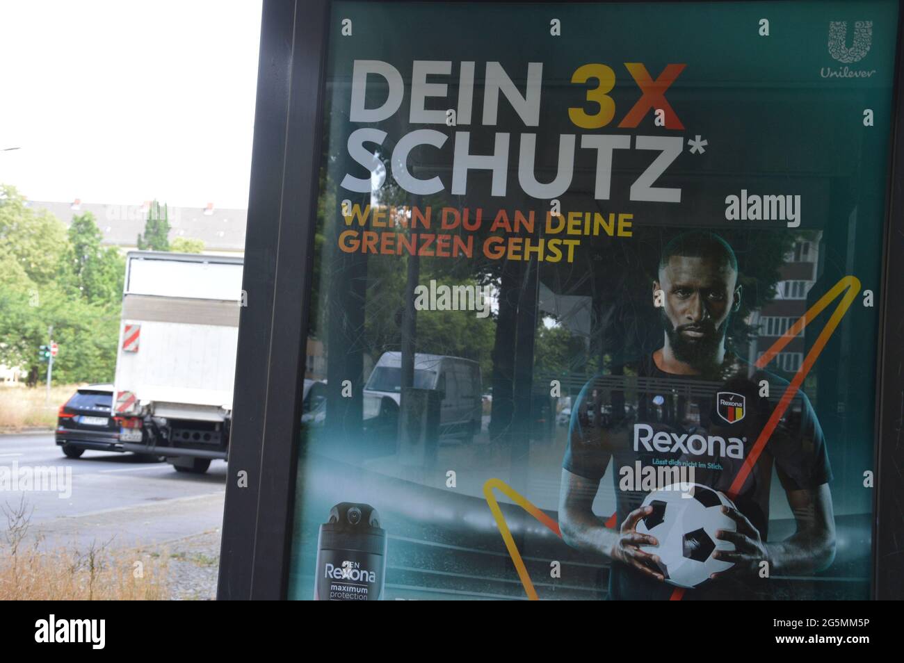 Rexona deodorant advertising with German footballer Antonio Rüdiger at ...