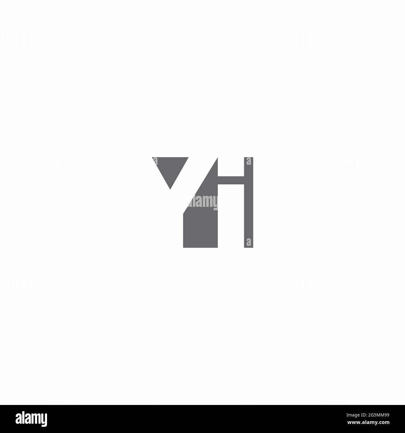 YI Logo monogram with negative space style design template isolated on ...