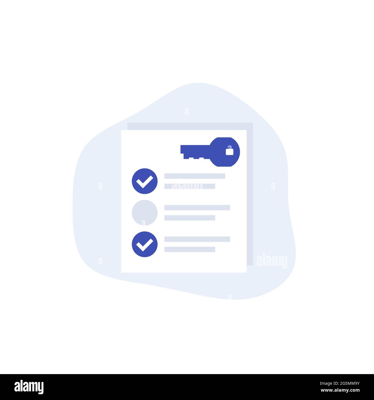 privacy settings icon with checklist Stock Vector Image & Art - Alamy