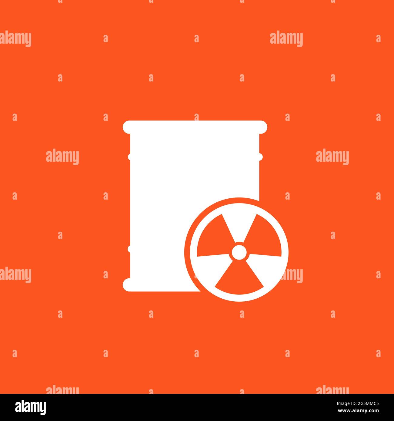 Radioactive waste barrel icon Stock Vector Images - Alamy