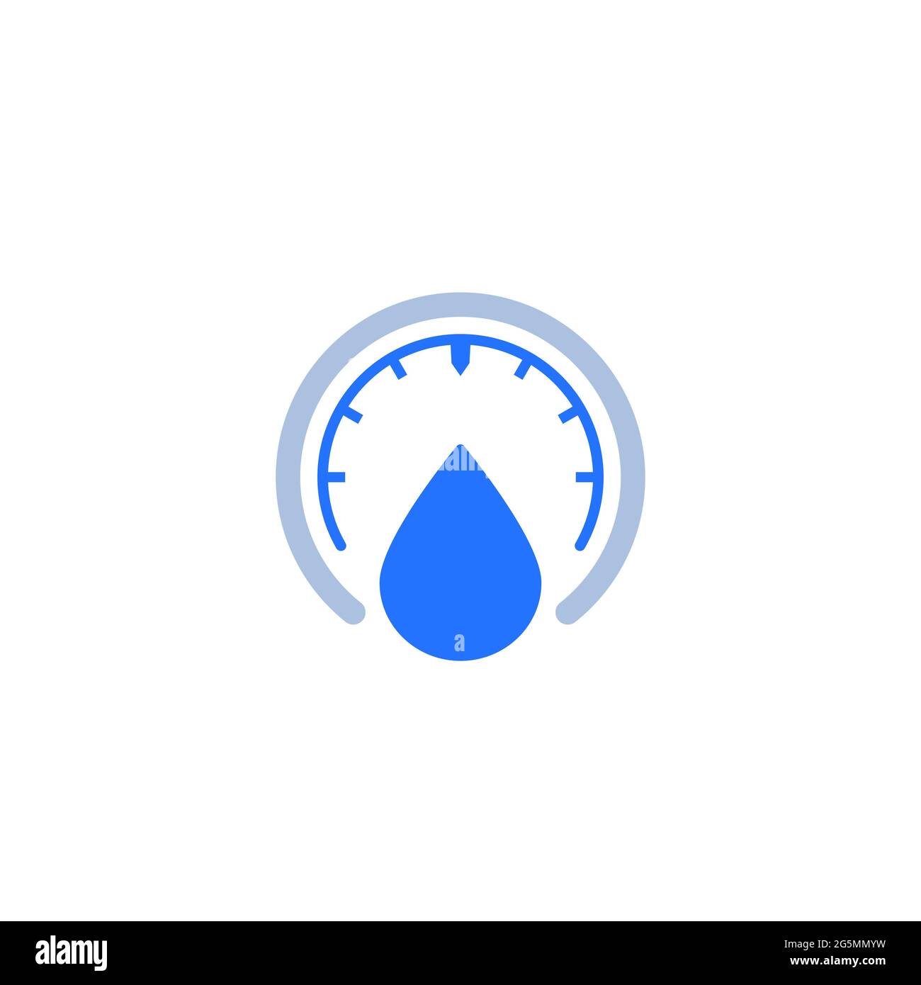 humidity, water level meter icon on white Stock Vector Image & Art - Alamy