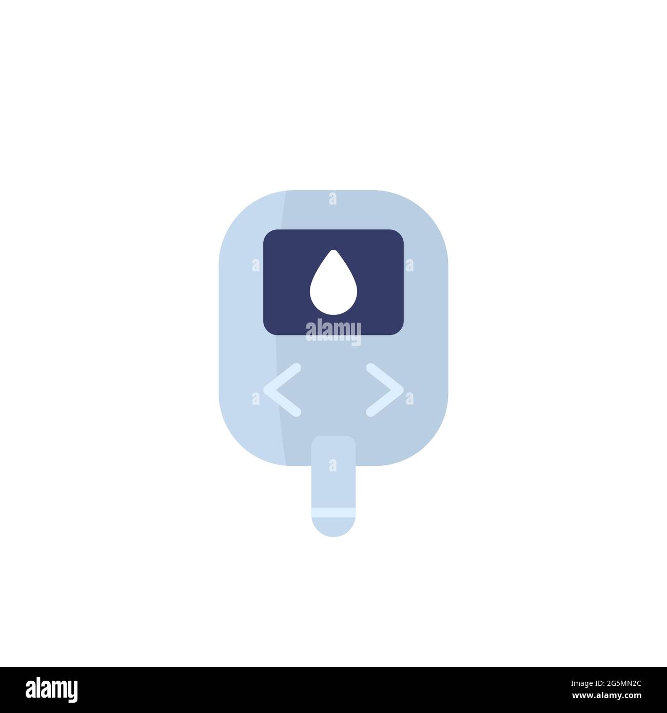 Diabetes finger glucose meter Stock Vector Images - Alamy
