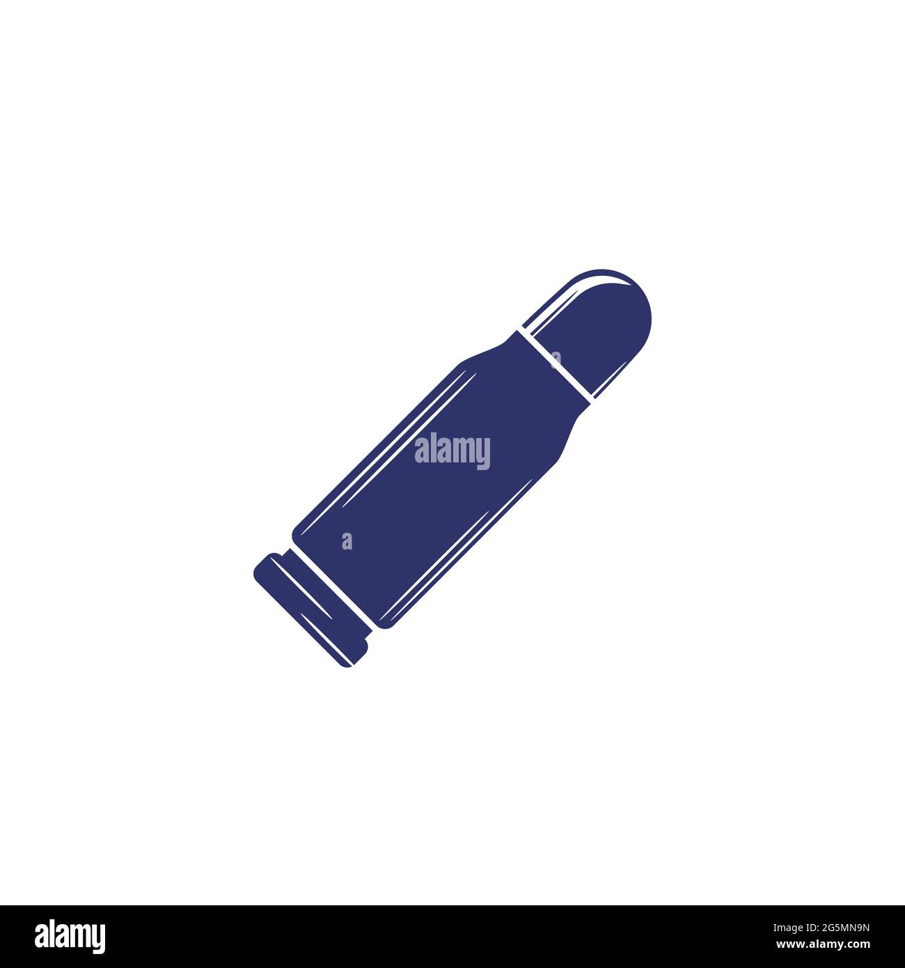 bullet for revolver on white, vector art Stock Vector Image & Art - Alamy