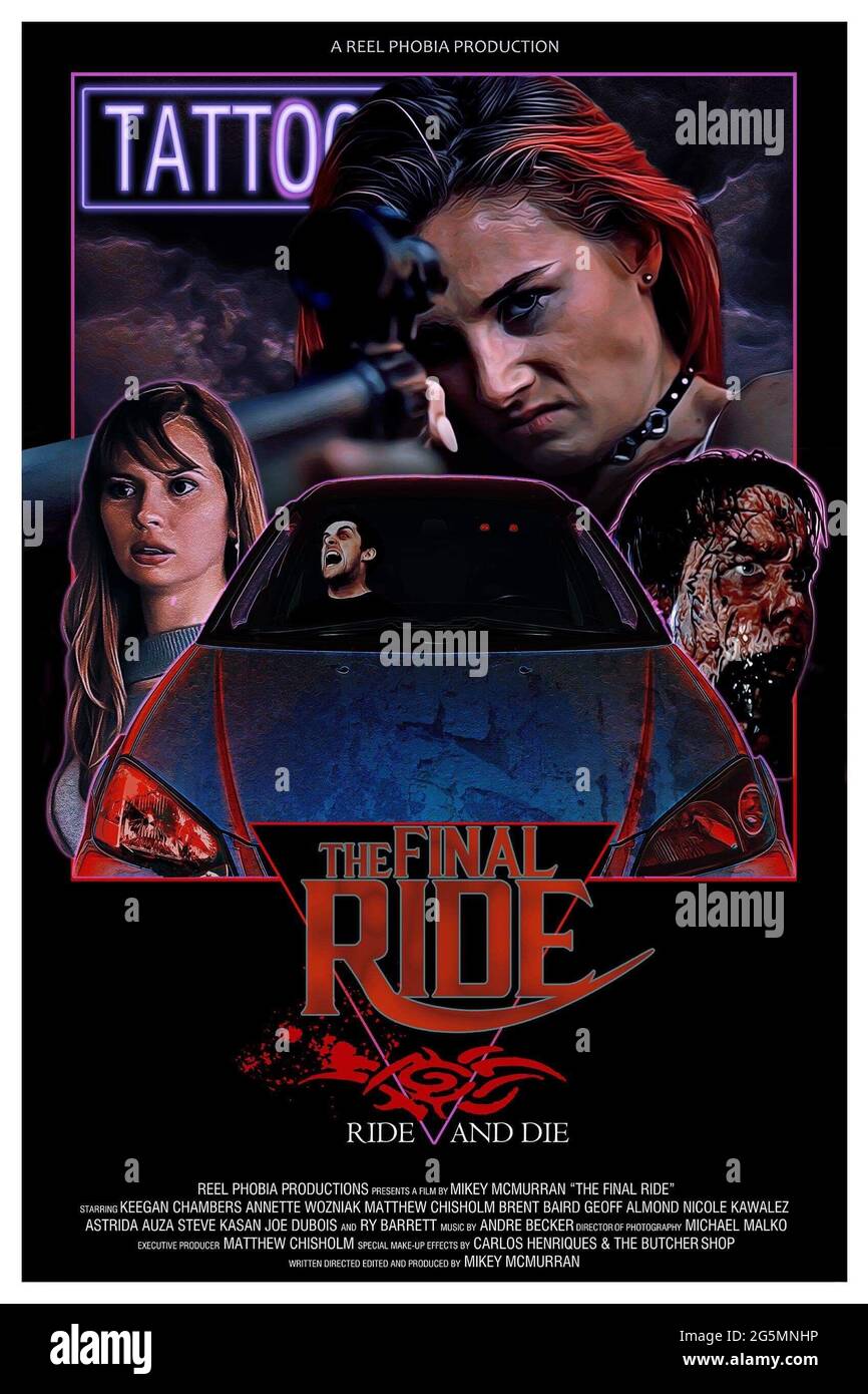 THE FINAL RIDE, poster, top: Keegan Chambers, left: Annette Wozniak ...