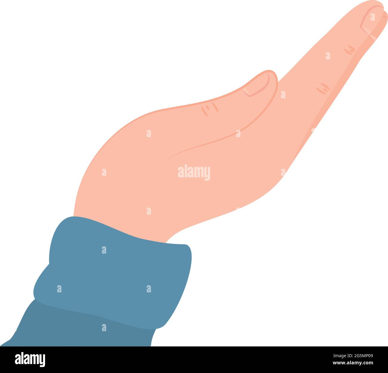 receiving hand on white background Stock Vector Image & Art - Alamy