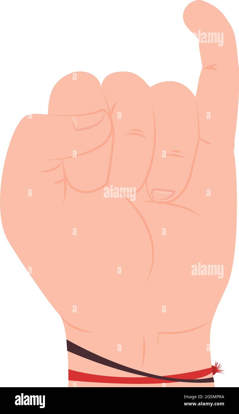 hand with finger making promise gesture Stock Vector Image & Art - Alamy