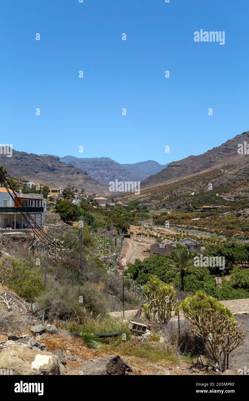 The town of Mogan, Gran Canaria, Canary Islands, Spain Stock Photo - Alamy