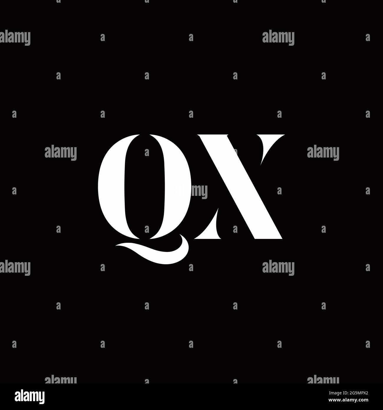 Letter qx vector vectors hi-res stock photography and images - Alamy