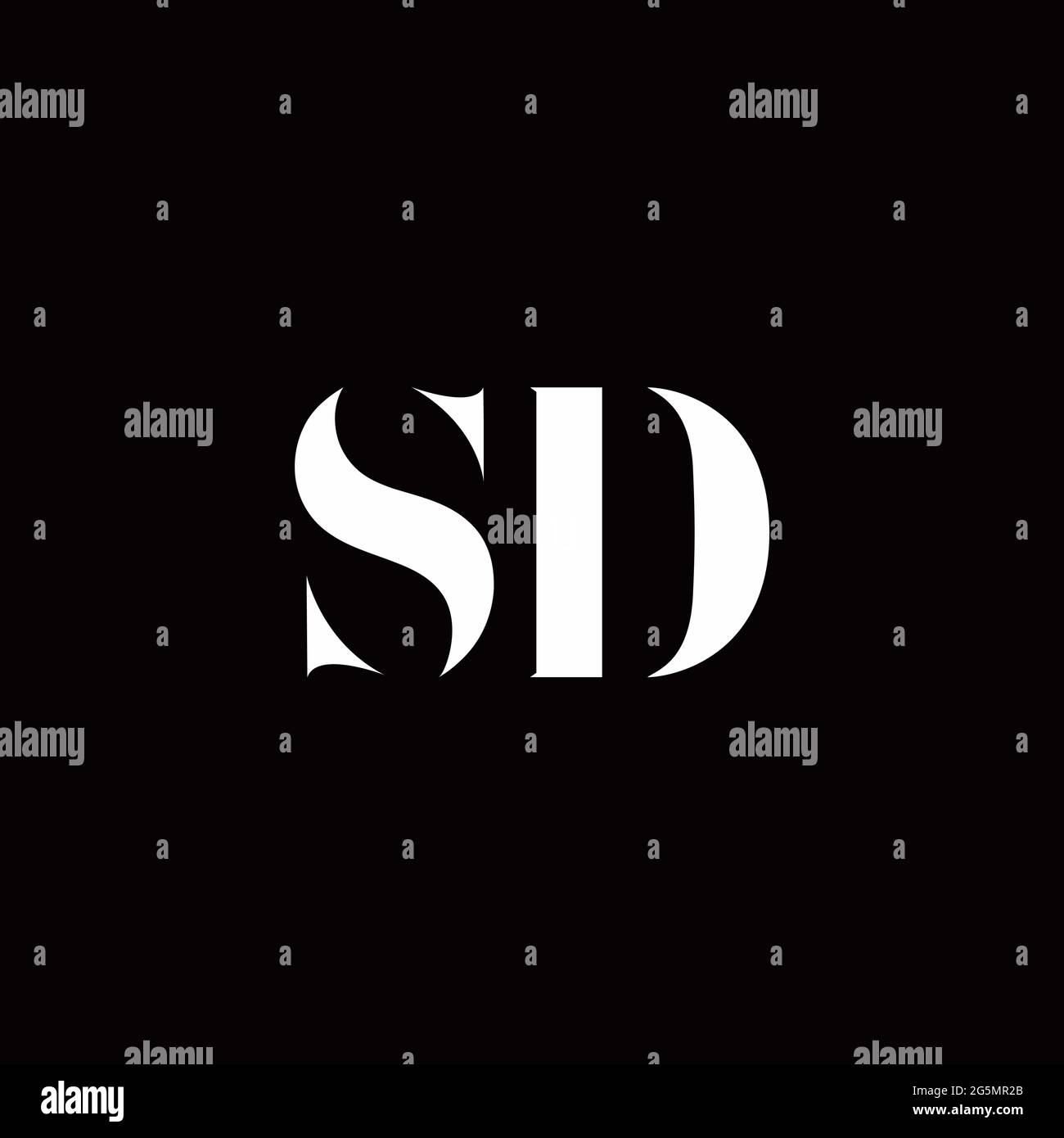 Letter sd vector vectors hi-res stock photography and images - Alamy