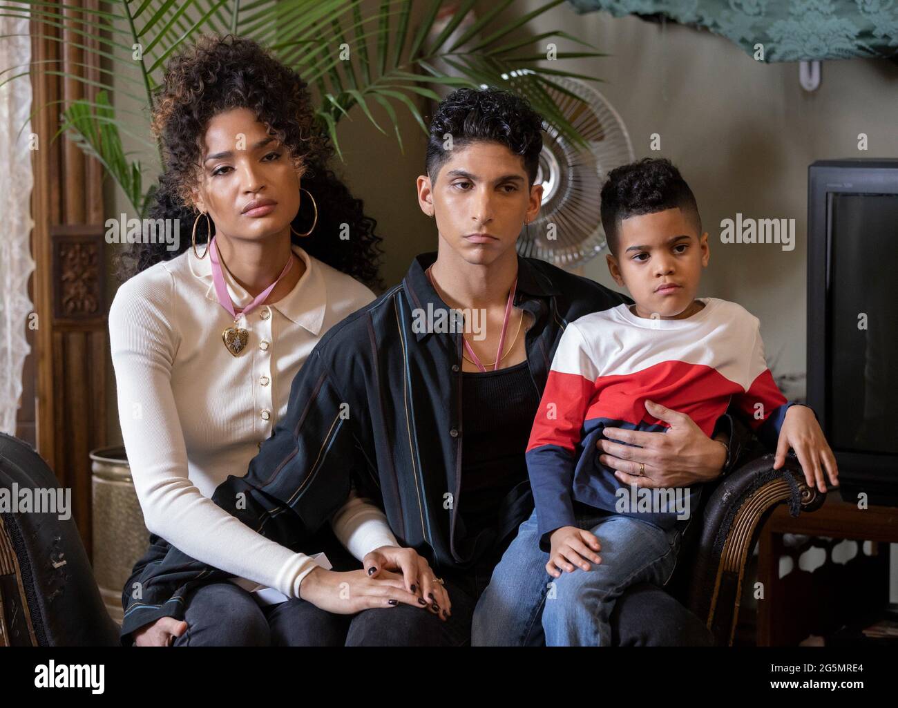 POSE, from left: Indya Moore, Angel Bismark Curiel, Jace Moses, 'Series ...