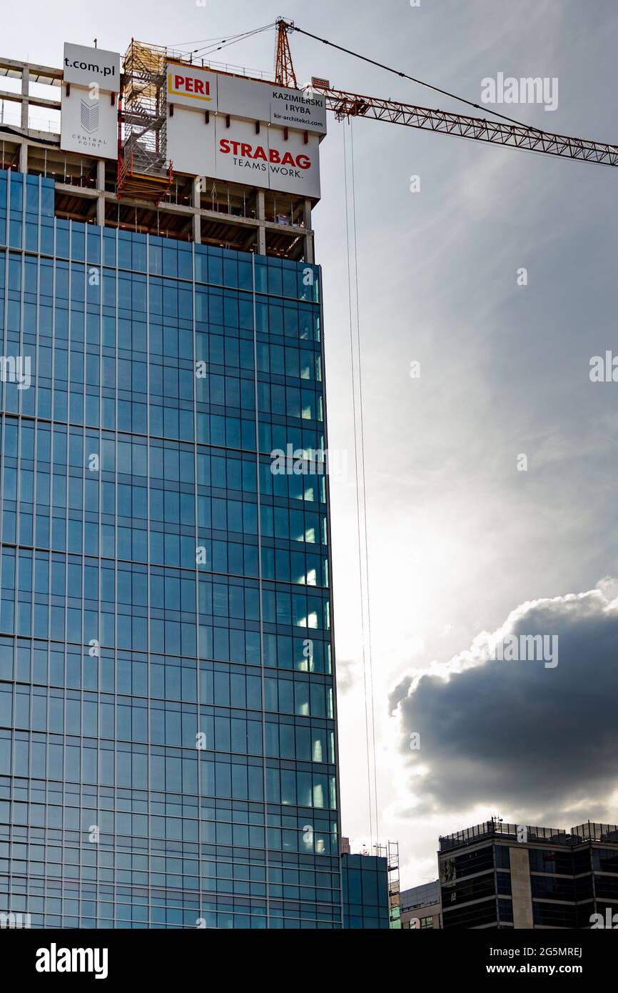 Warsaw urban development metro hi-res stock photography and images - Alamy