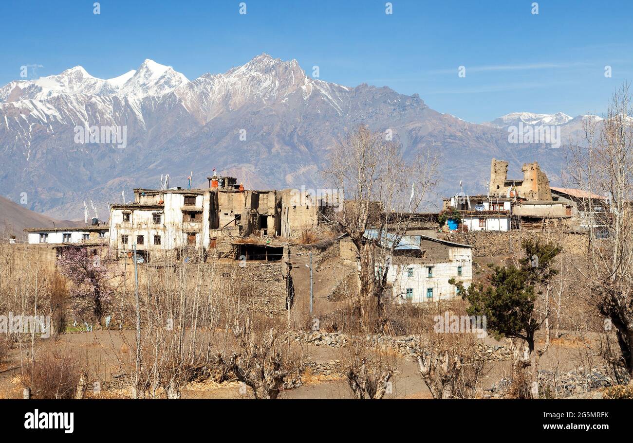 Jharkot village, one of the best villages in round Annapurna circuit ...