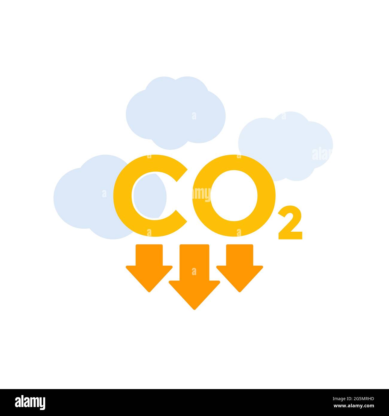 co2 gas and carbon emission reduction, vector Stock Vector Image & Art ...