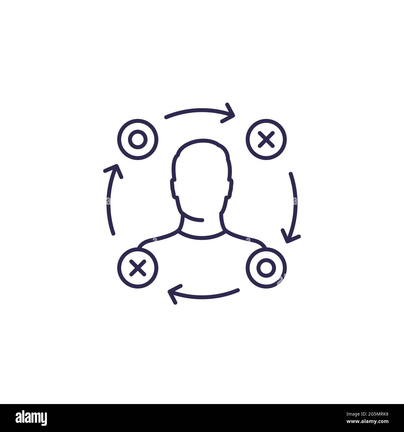 Resume line icon Stock Vector Images - Alamy