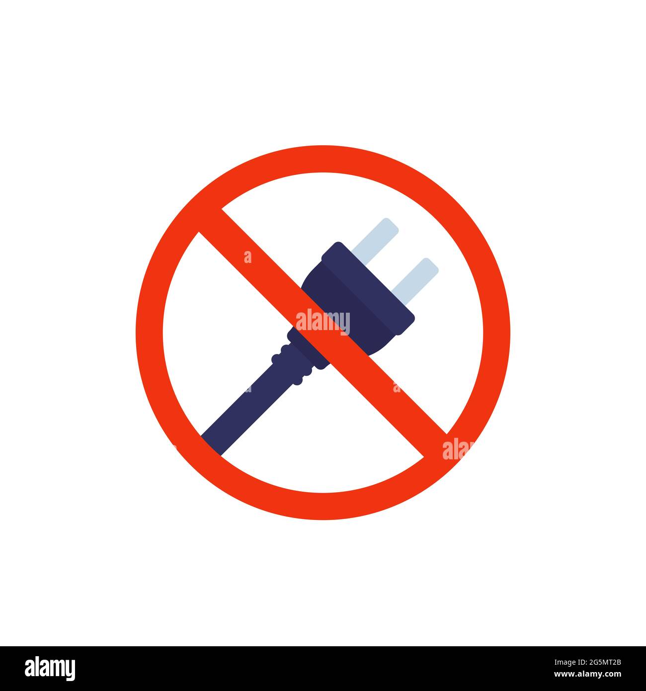 electrical plug, do not connect icon Stock Vector Image & Art - Alamy