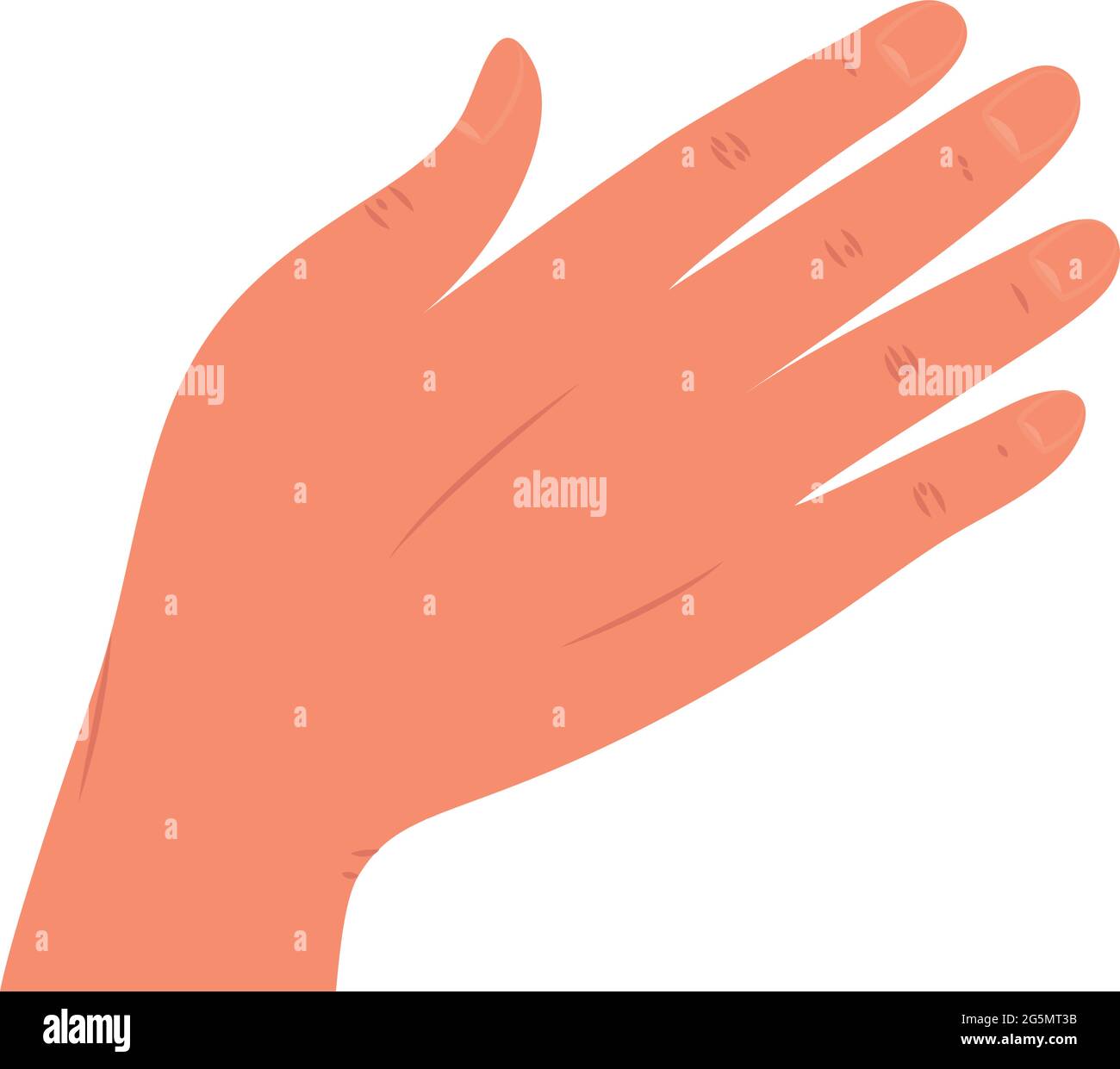 human hand icon on background Stock Vector Image & Art - Alamy