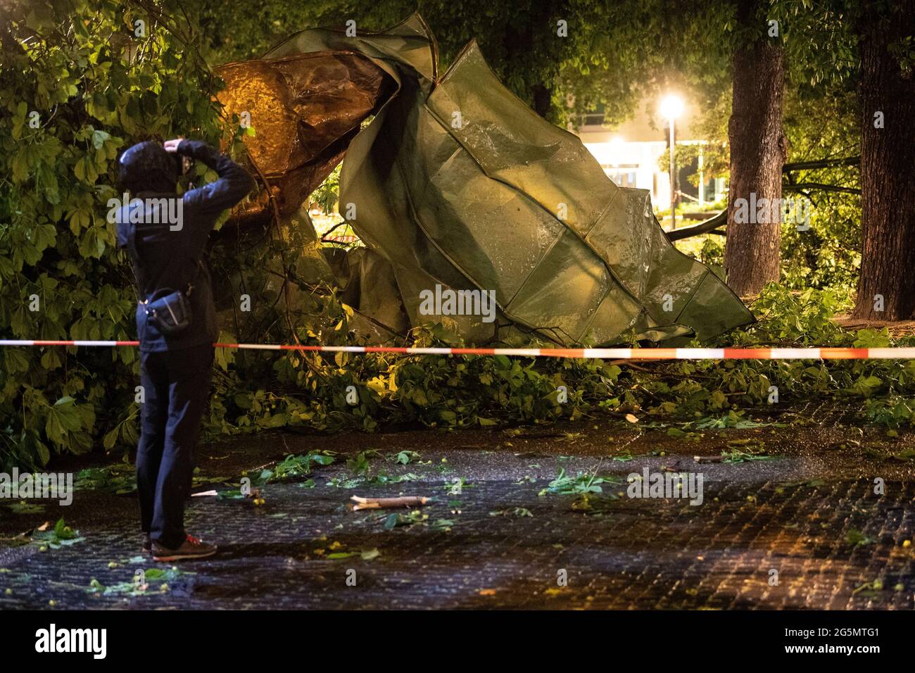 Stuttgart, Germany. 28th June, 2021. Part of the roof of the Stuttgart ...