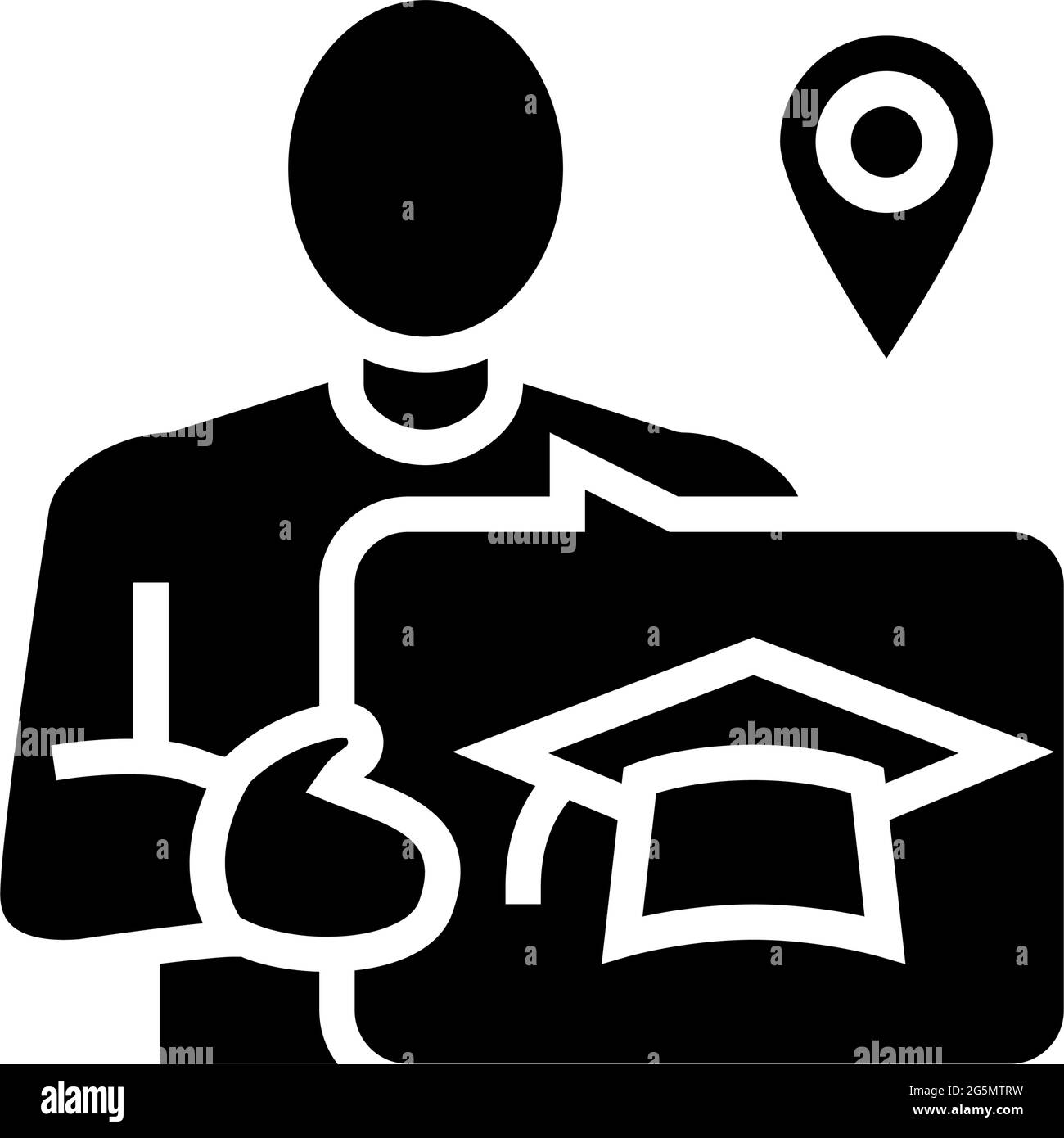educational tourism glyph icon vector illustration Stock Vector Image ...