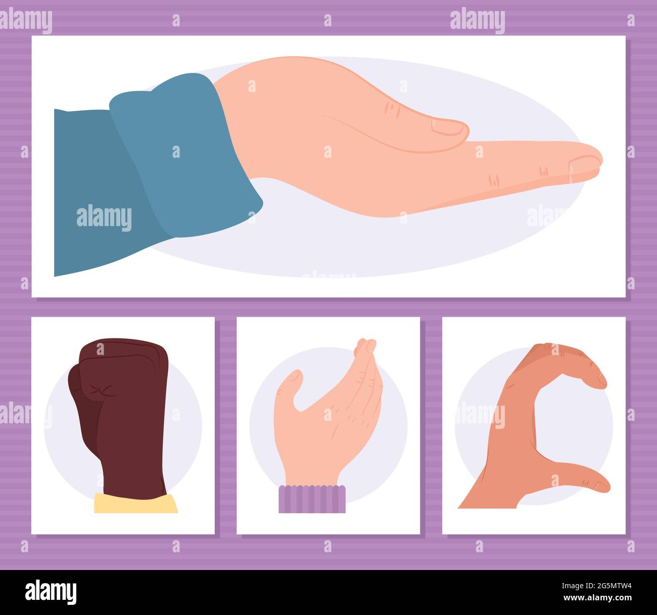 human hands with gestures set Stock Vector Image & Art - Alamy
