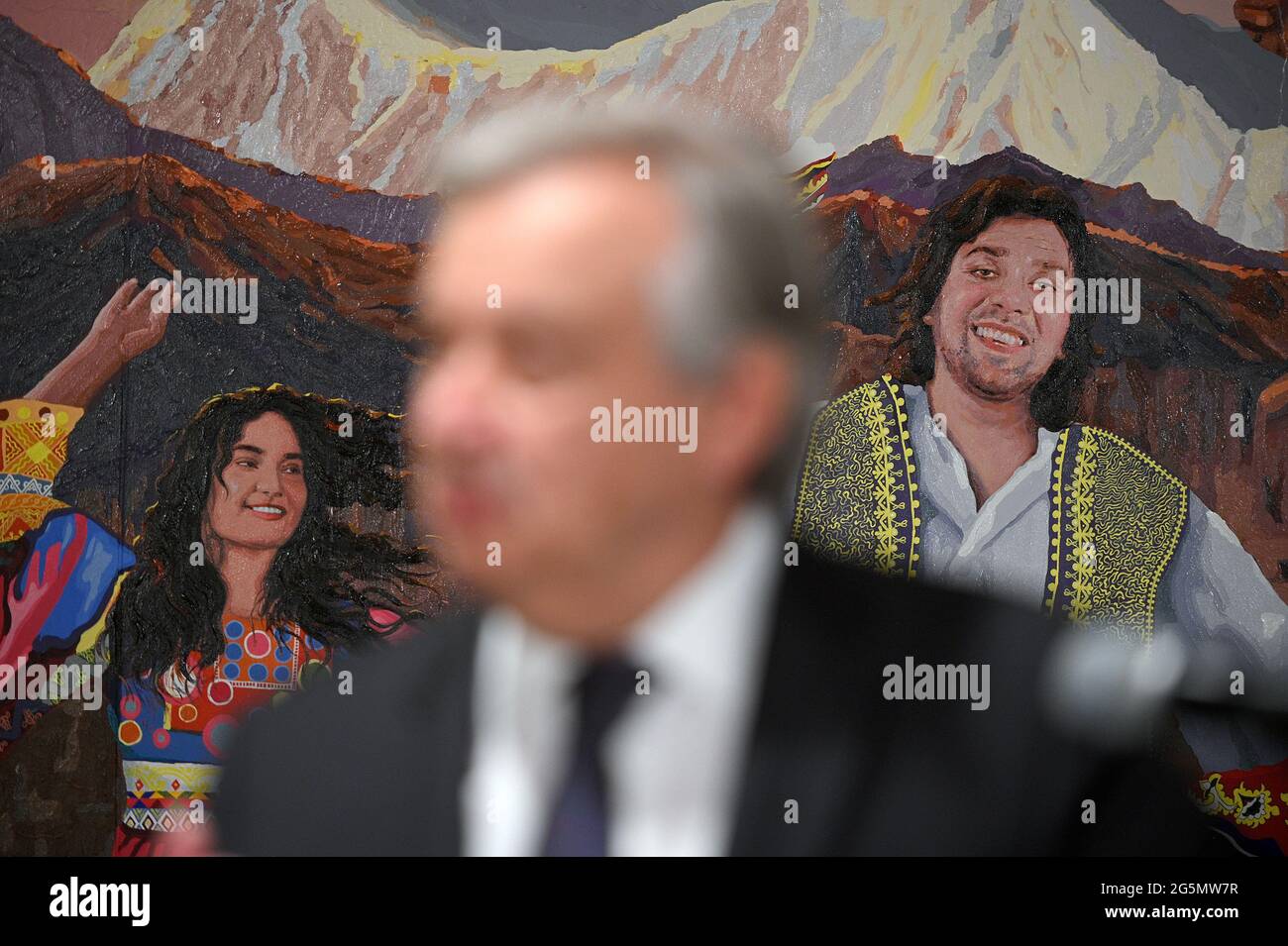 New York, USA. 28th June, 2021. Newly re-elected Secretary-General of ...
