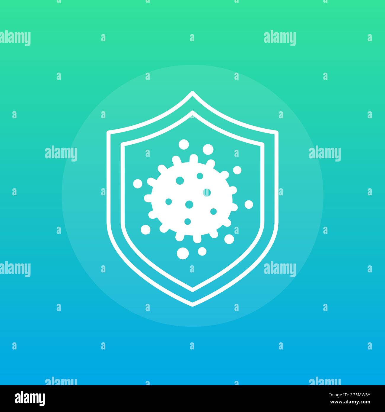 virus and shield, antibacterial icon Stock Vector Image & Art - Alamy
