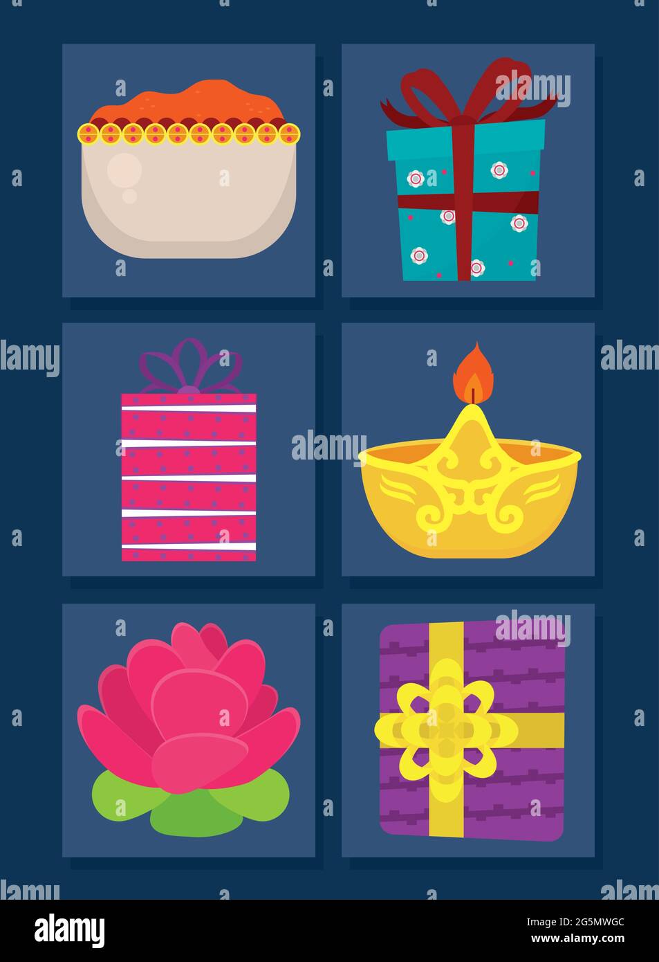 raksha bandhan icon collection design Stock Vector Image & Art - Alamy