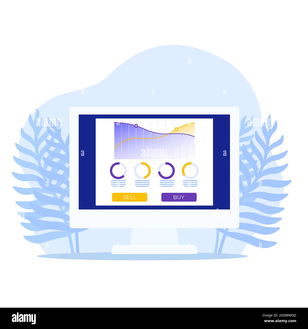 Finance trading process on Stock Vector Images - Alamy