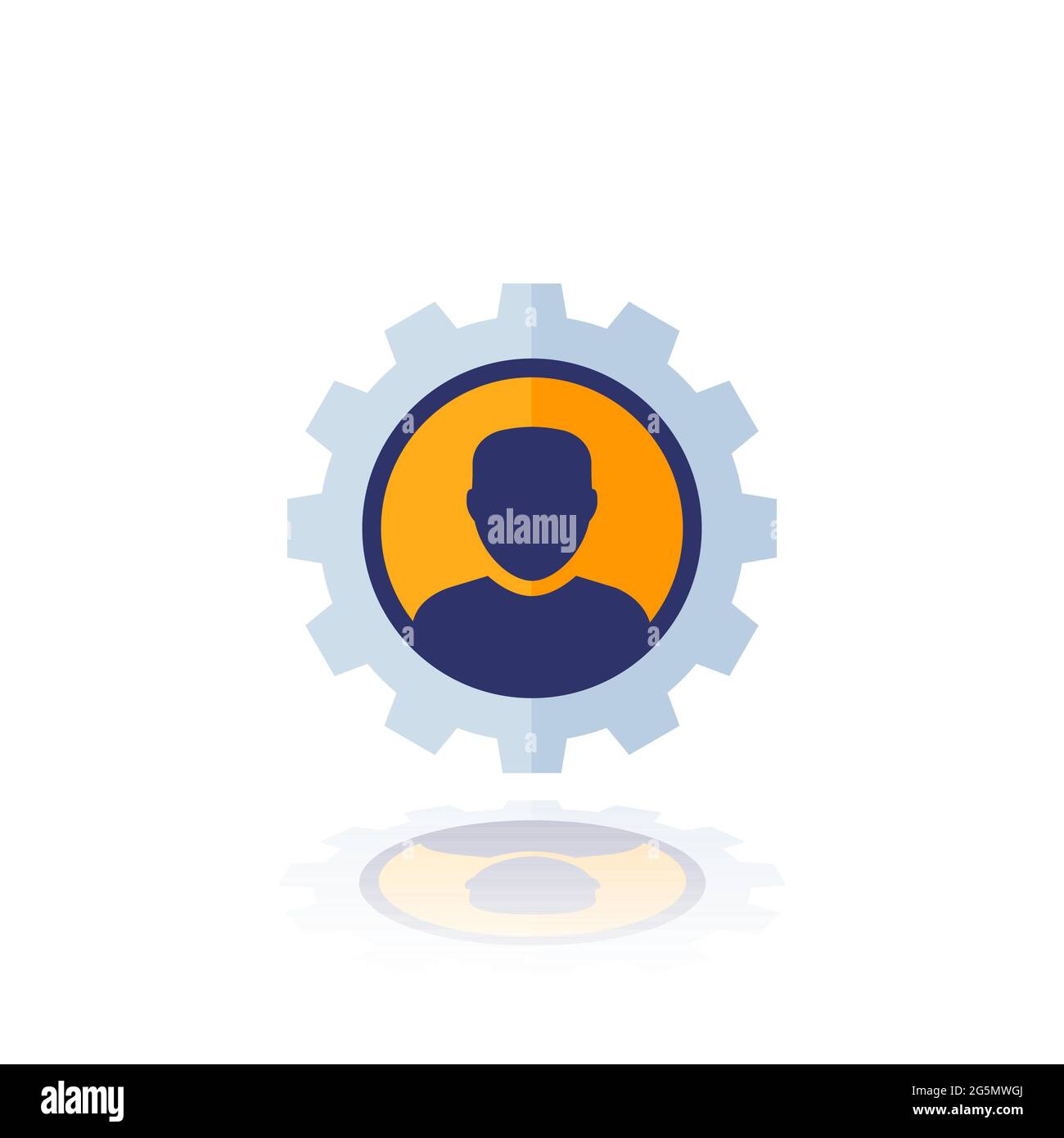 account and edit profile icon, flat vector Stock Vector Image & Art - Alamy