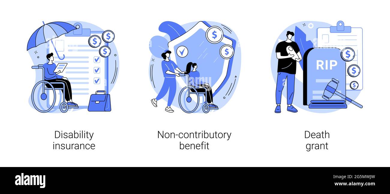 State allowance abstract concept vector illustrations Stock Vector ...