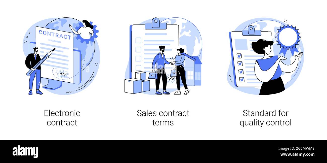 Business agreement abstract concept vector illustrations Stock Vector ...
