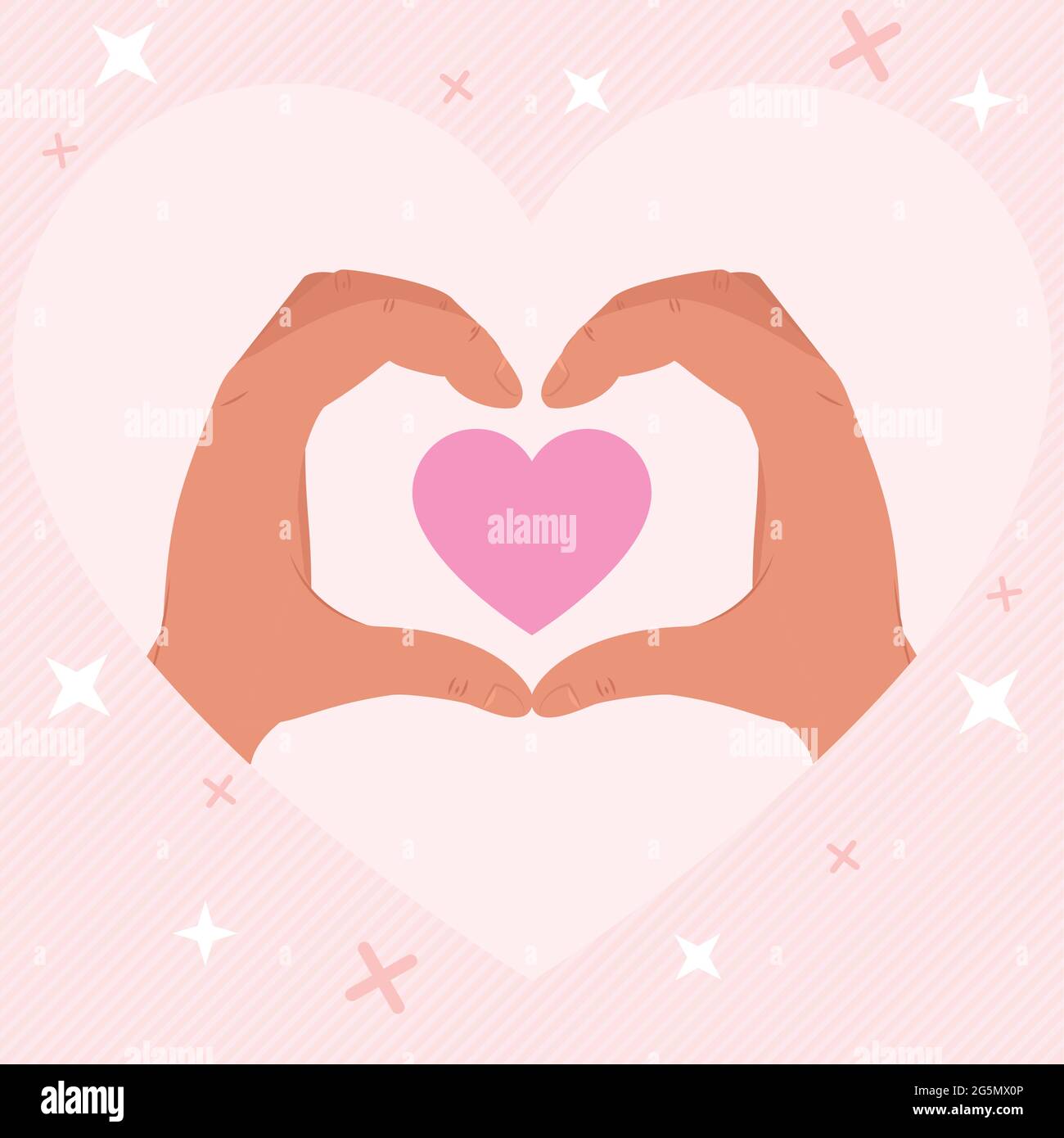hands with heart shape illustration Stock Vector Image & Art - Alamy