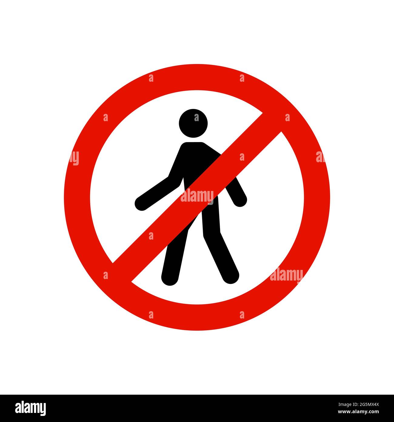 Walk pedestrian restricted access entry. Man walk entry cross ...