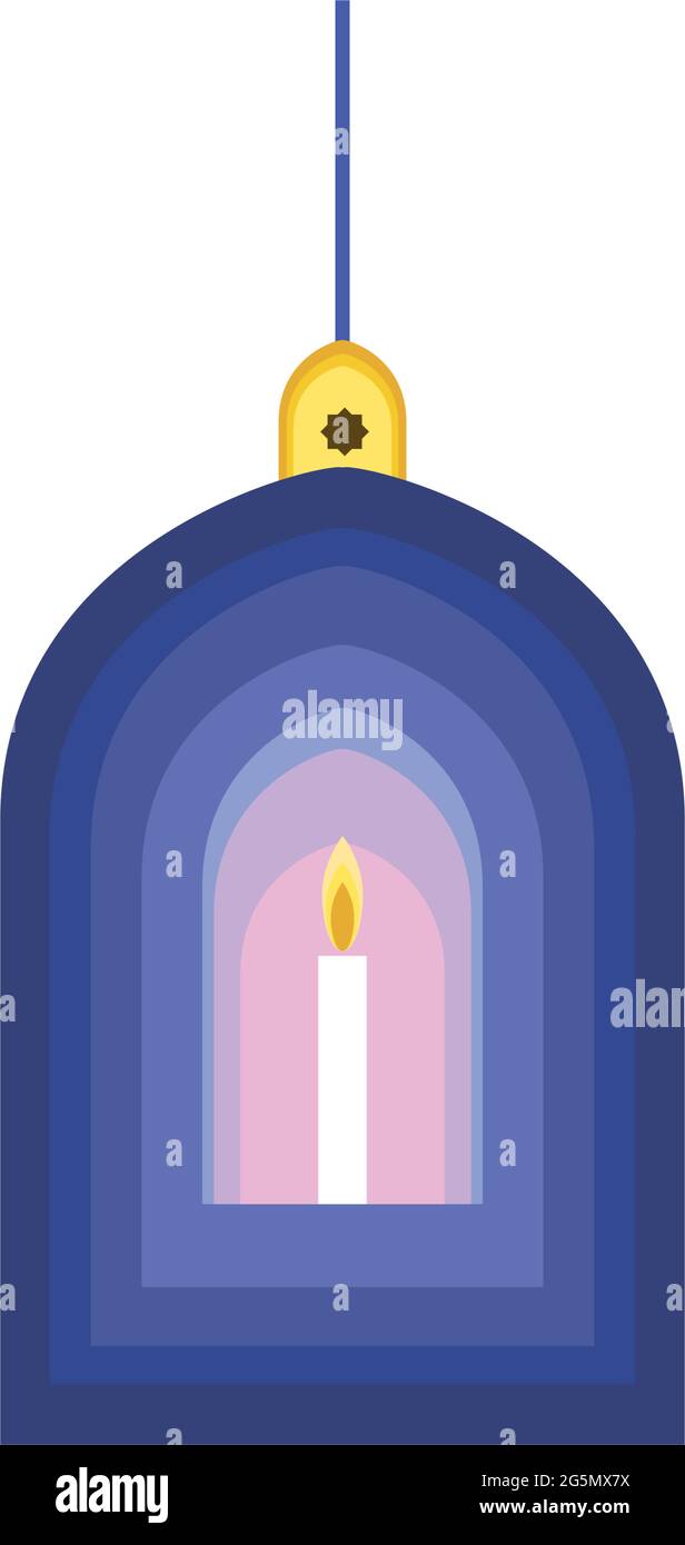 lamp with candle Stock Vector Image & Art - Alamy