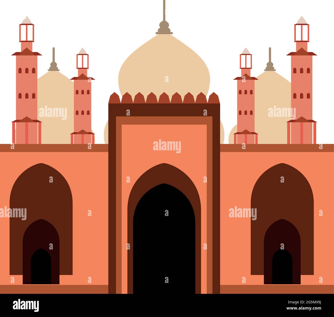 Hindu islamic architecture Stock Vector Images - Alamy