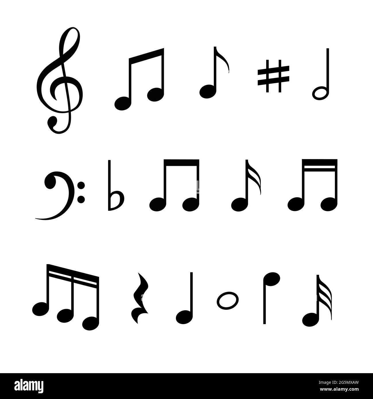 Music Note Symbol Colourful