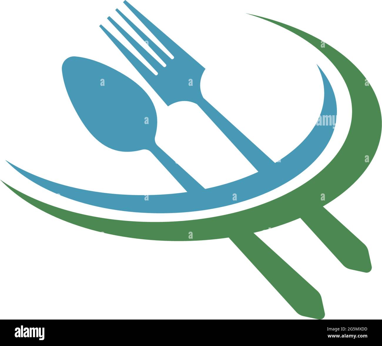 Fork and spoon icon logo design vector template Stock Vector Image ...