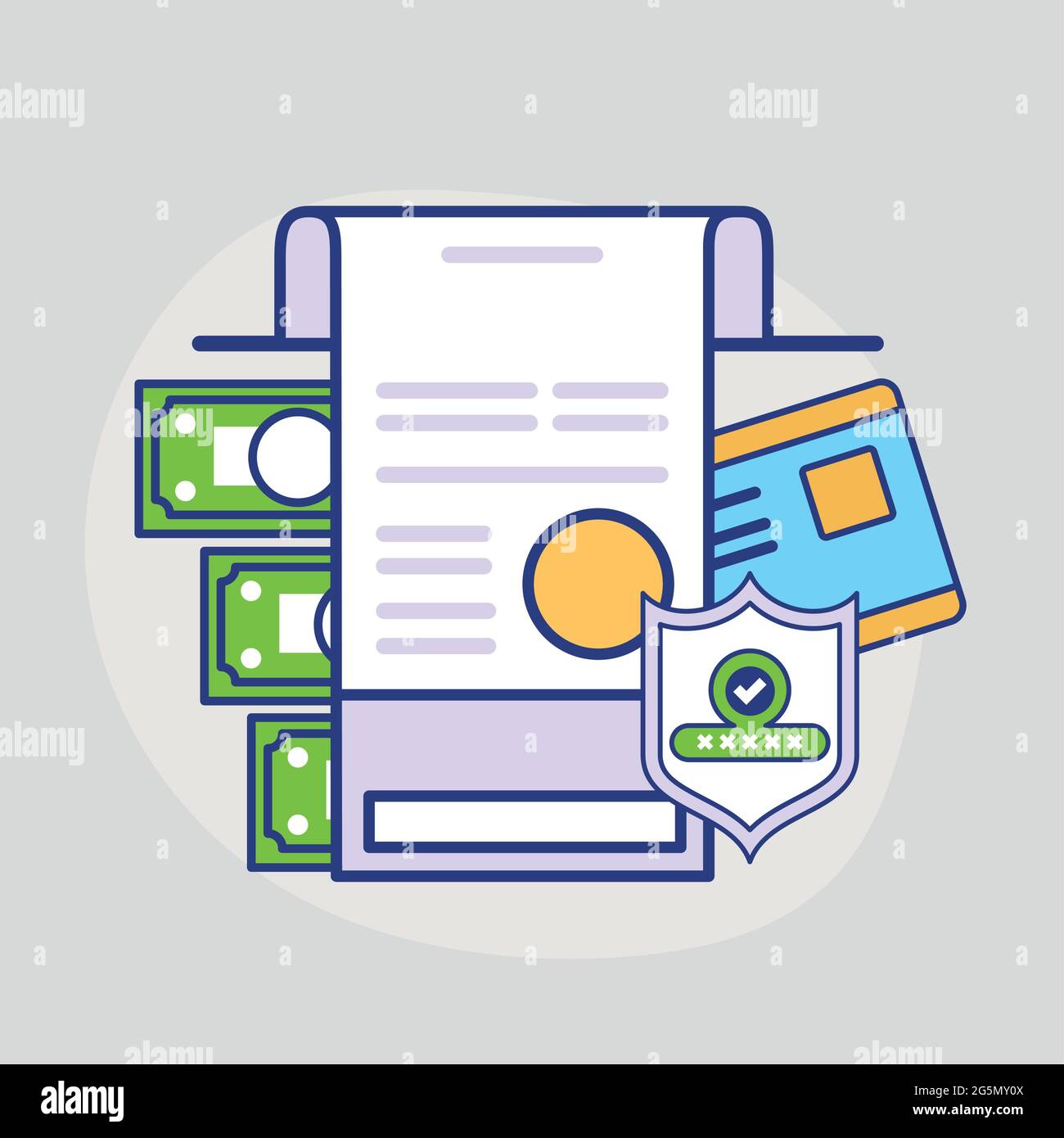 receipt of payment security Stock Vector Image & Art - Alamy