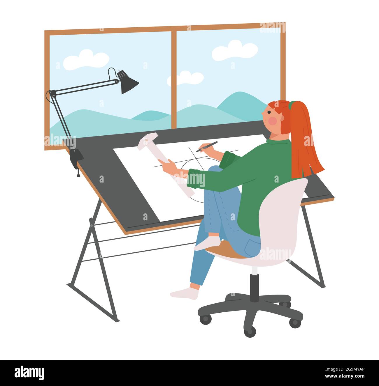 Women drawings Stock Vector Images - Alamy