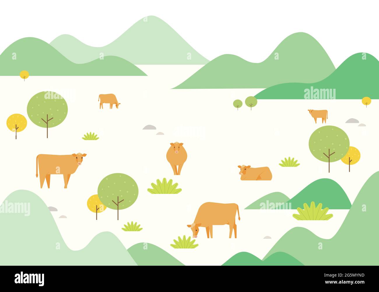 Grazing Stock Vector Images - Alamy