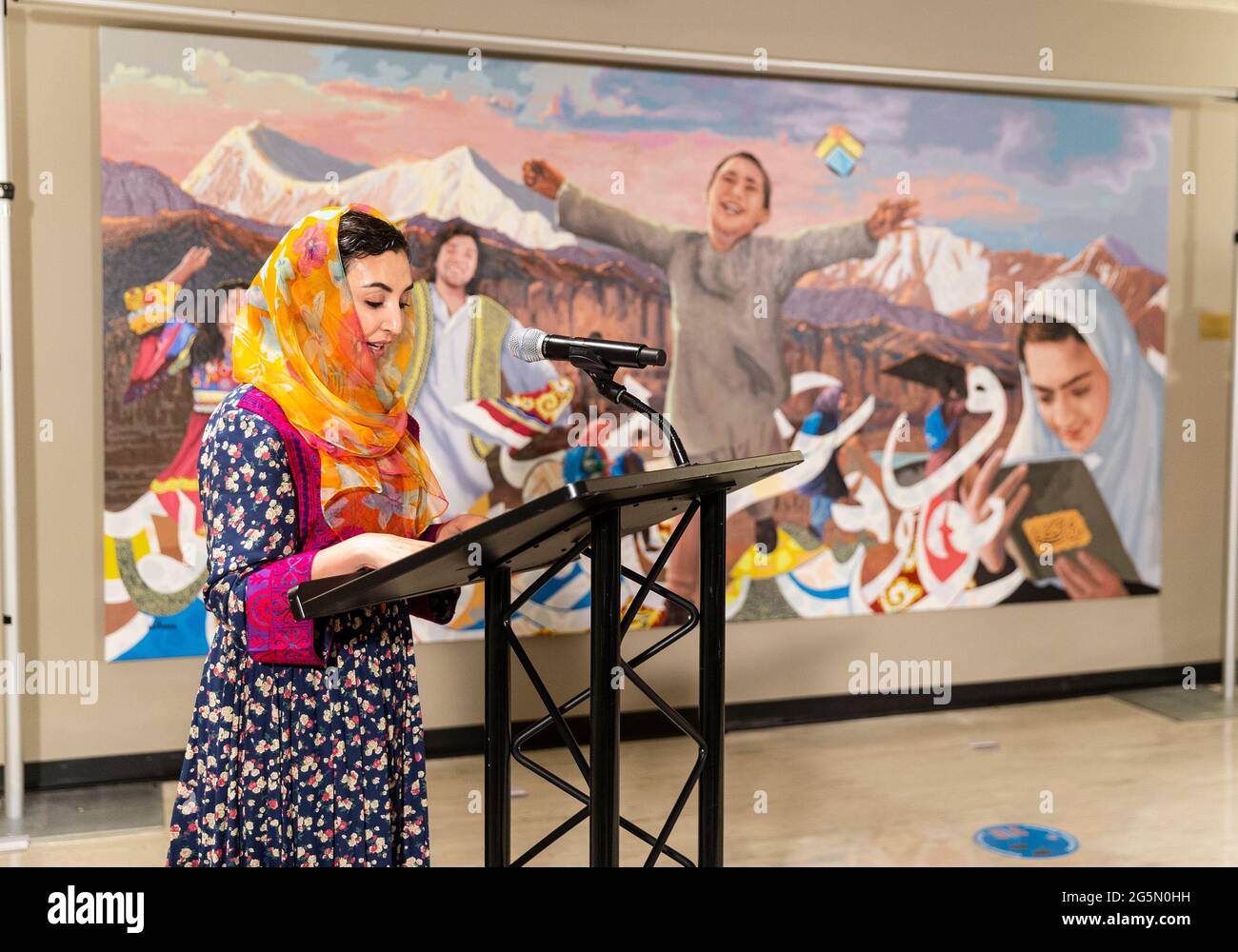 Ambassador Adela Raz speaks at unveiling ceremony for gift to UN from ...