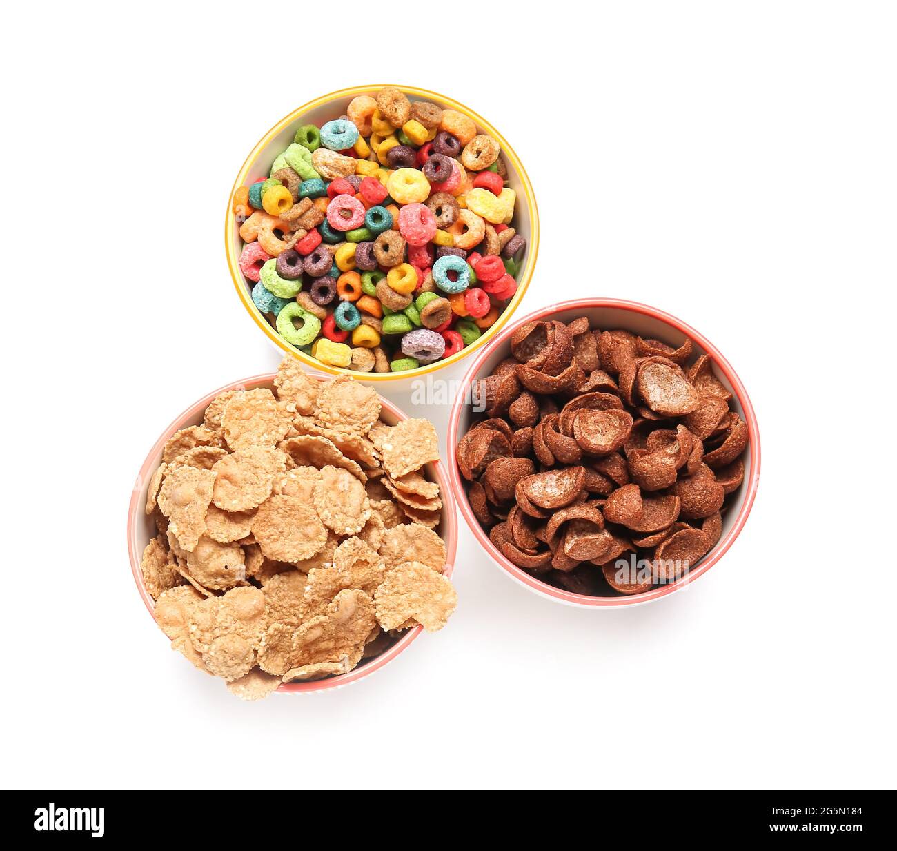 Assortment breakfast cereals on Cut Out Stock Images & Pictures - Alamy