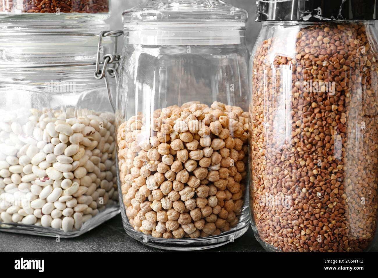 Glass jars different products hi-res stock photography and images - Alamy