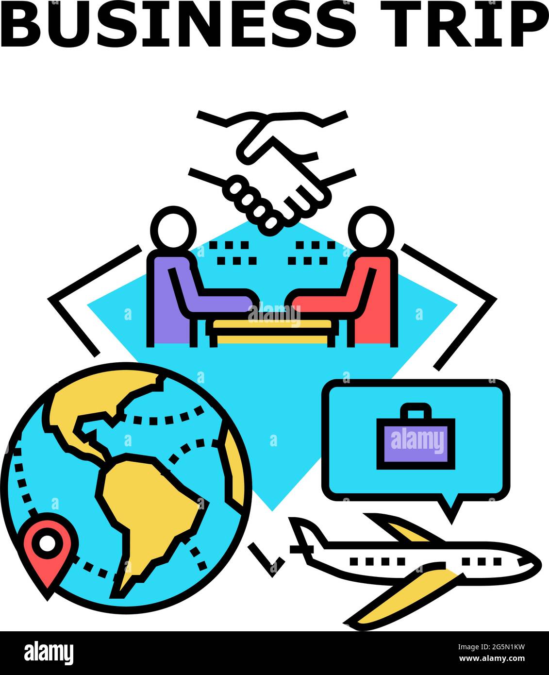 Business Trip Vector Concept Color Illustration Stock Vector Image business-trip-vector-concept-color-illustration-stock-vector-image