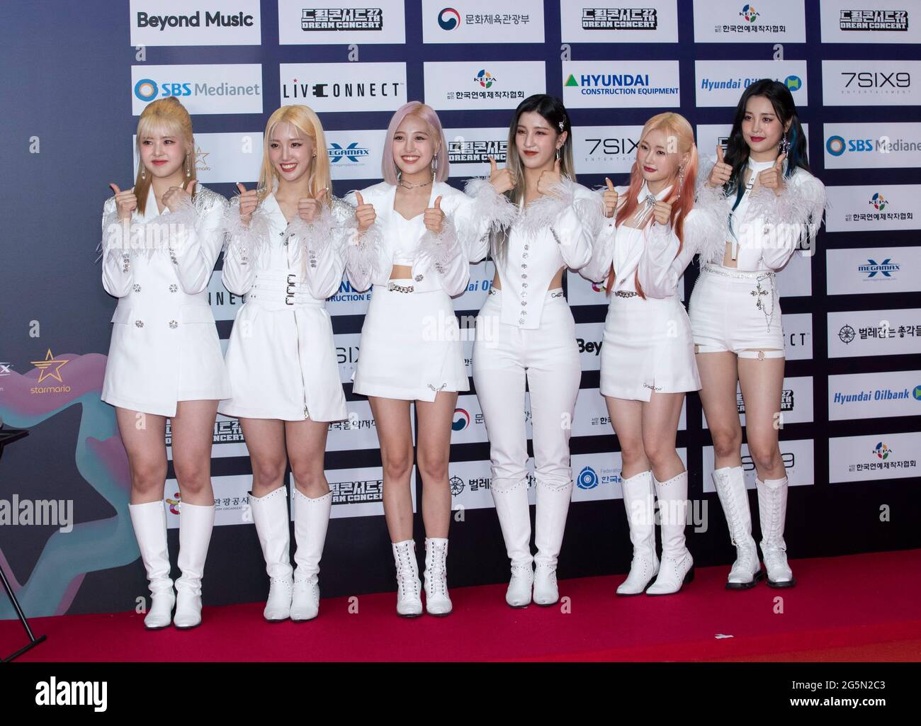 26 June 2021 - Seoul, South Korea : South Korean K-Pop girl group PIXY ...