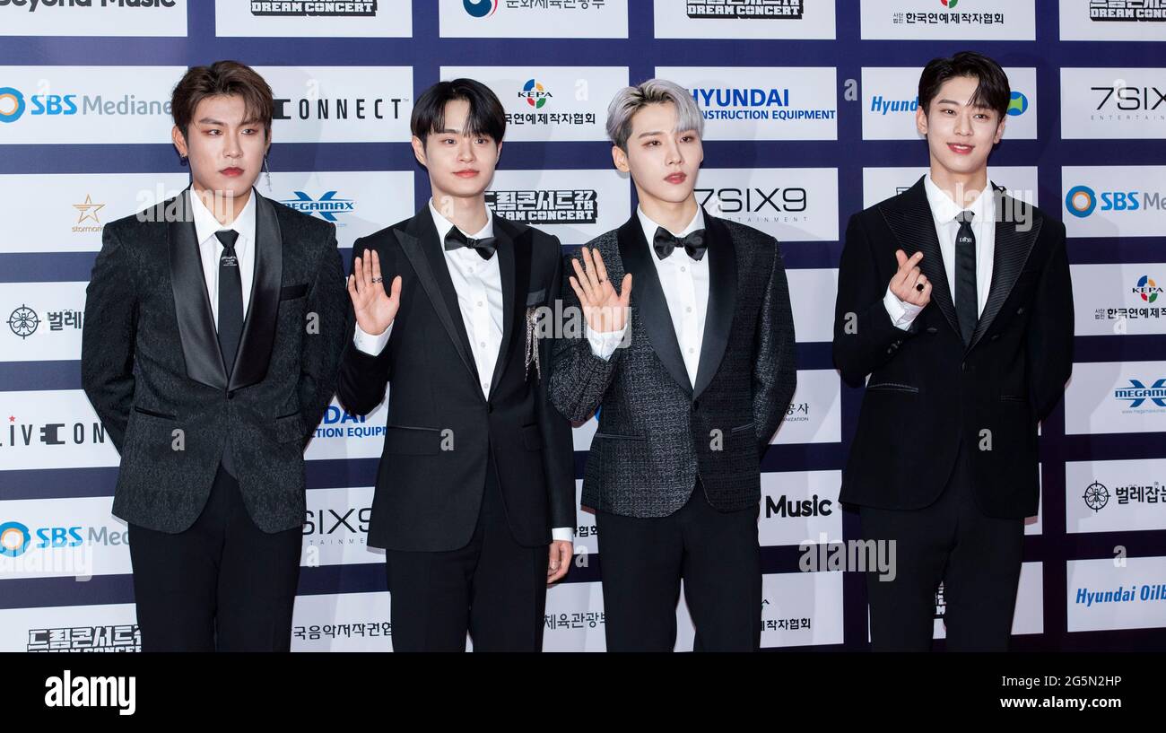 26 June 2021 - Seoul, South Korea : South Korean K-Pop boys group AB6IX ...