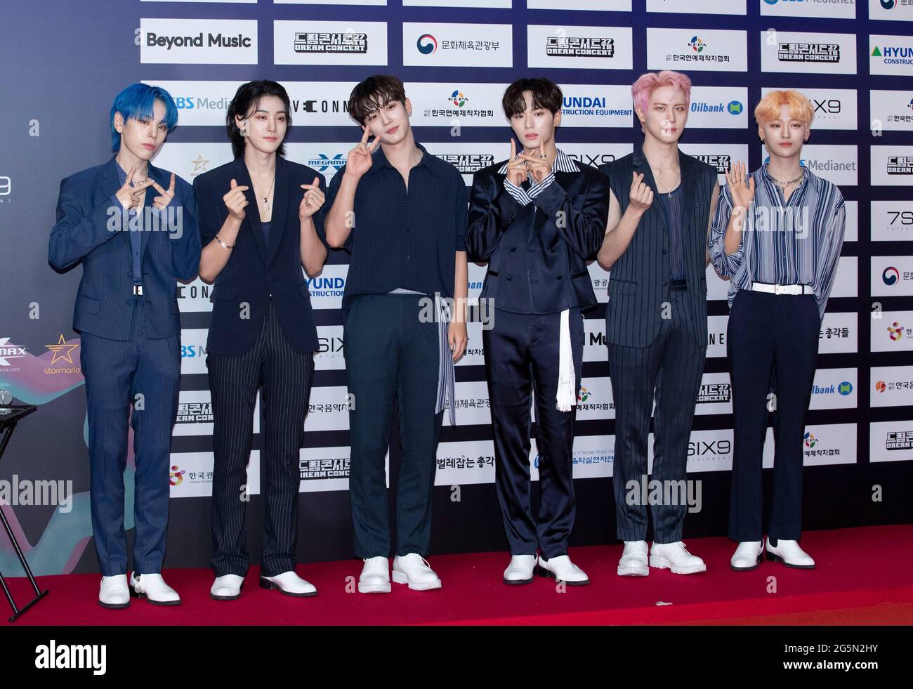 26 June 2021 - Seoul, South Korea : South Korean K-Pop boys group WEi ...