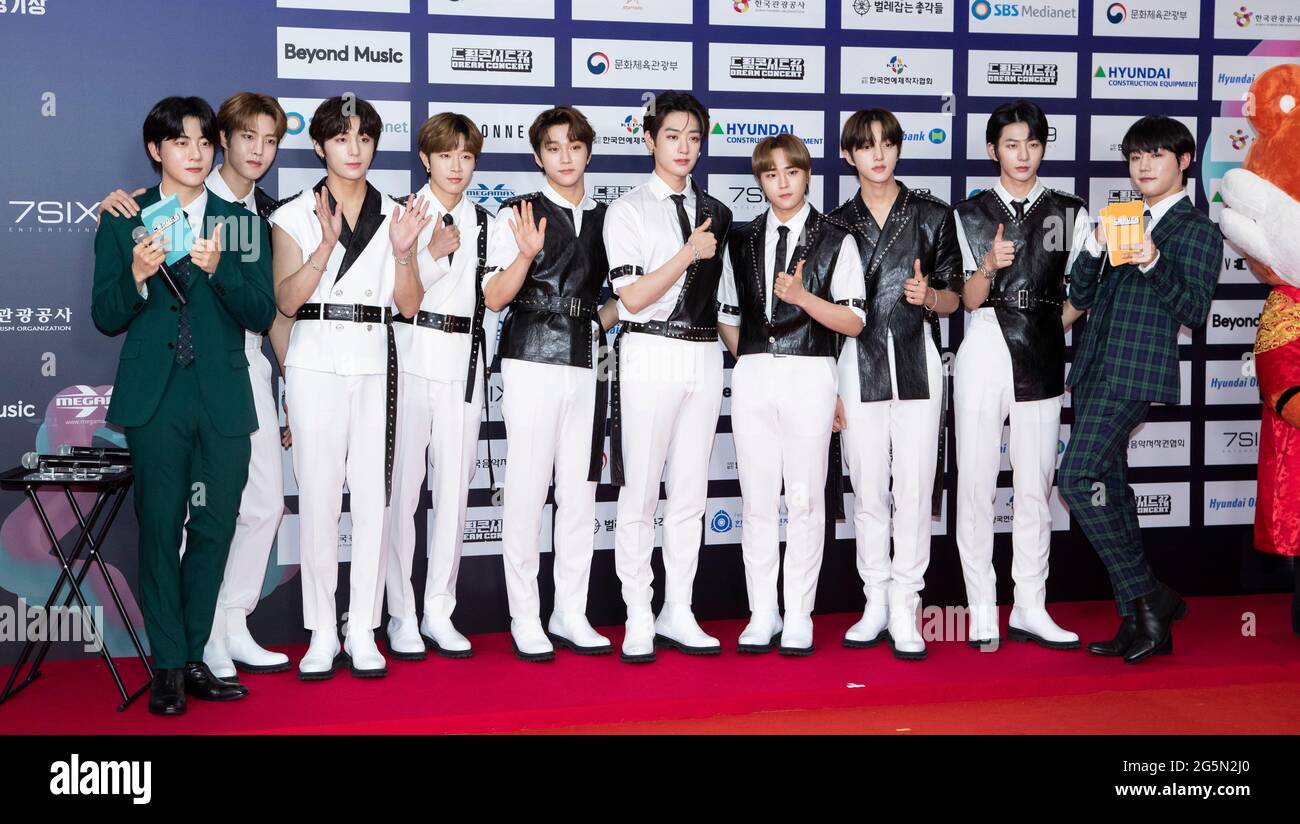 26 June 2021 - Seoul, South Korea : South Korean K-Pop boys group ...