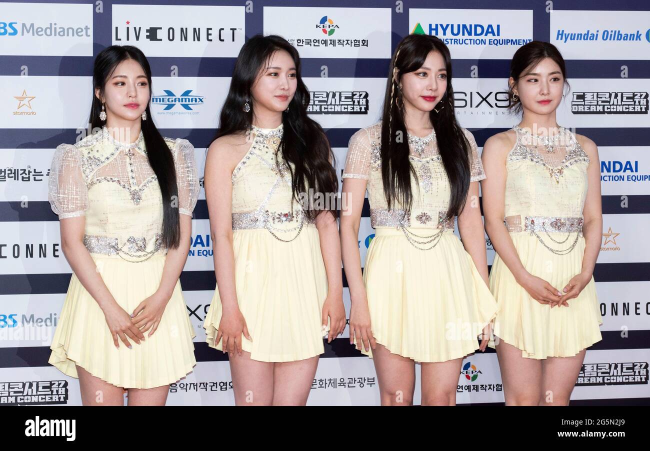 26 June 2021 - Seoul, South Korea : South Korean K-Pop girl group Brave ...