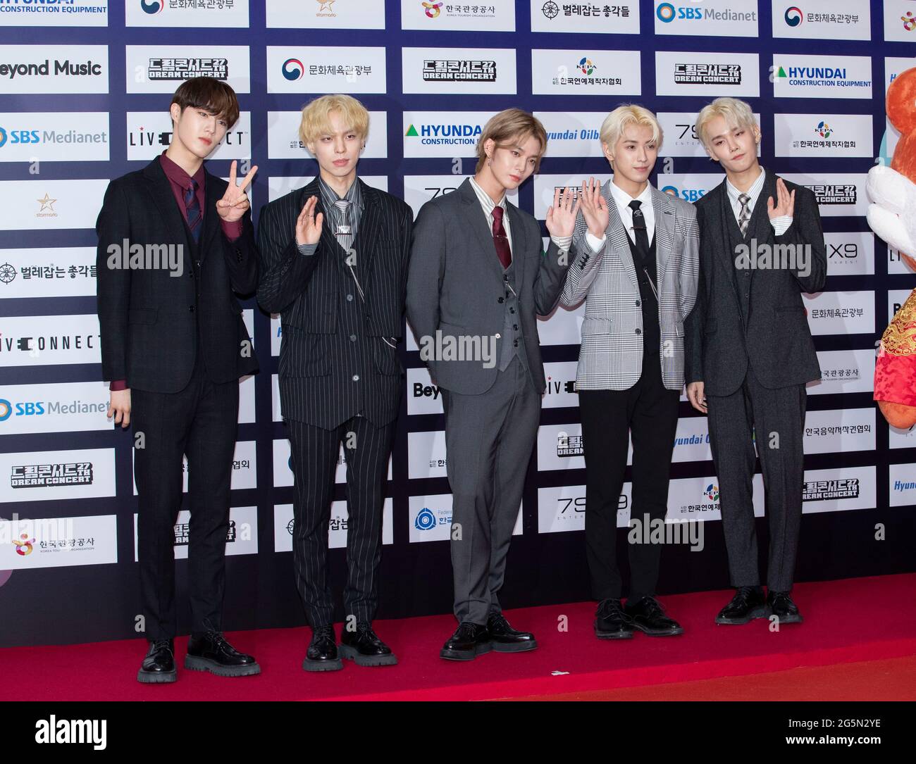 Seoul, South Korea. 26th June, 2021. South Korean K-Pop boys group CIX ...